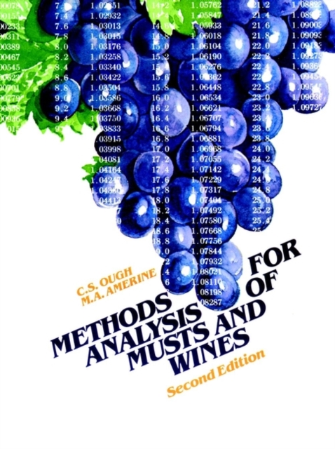 Methods Analysis of Musts and Wines 2e Ough Hardback Wiley–Blackwell ...